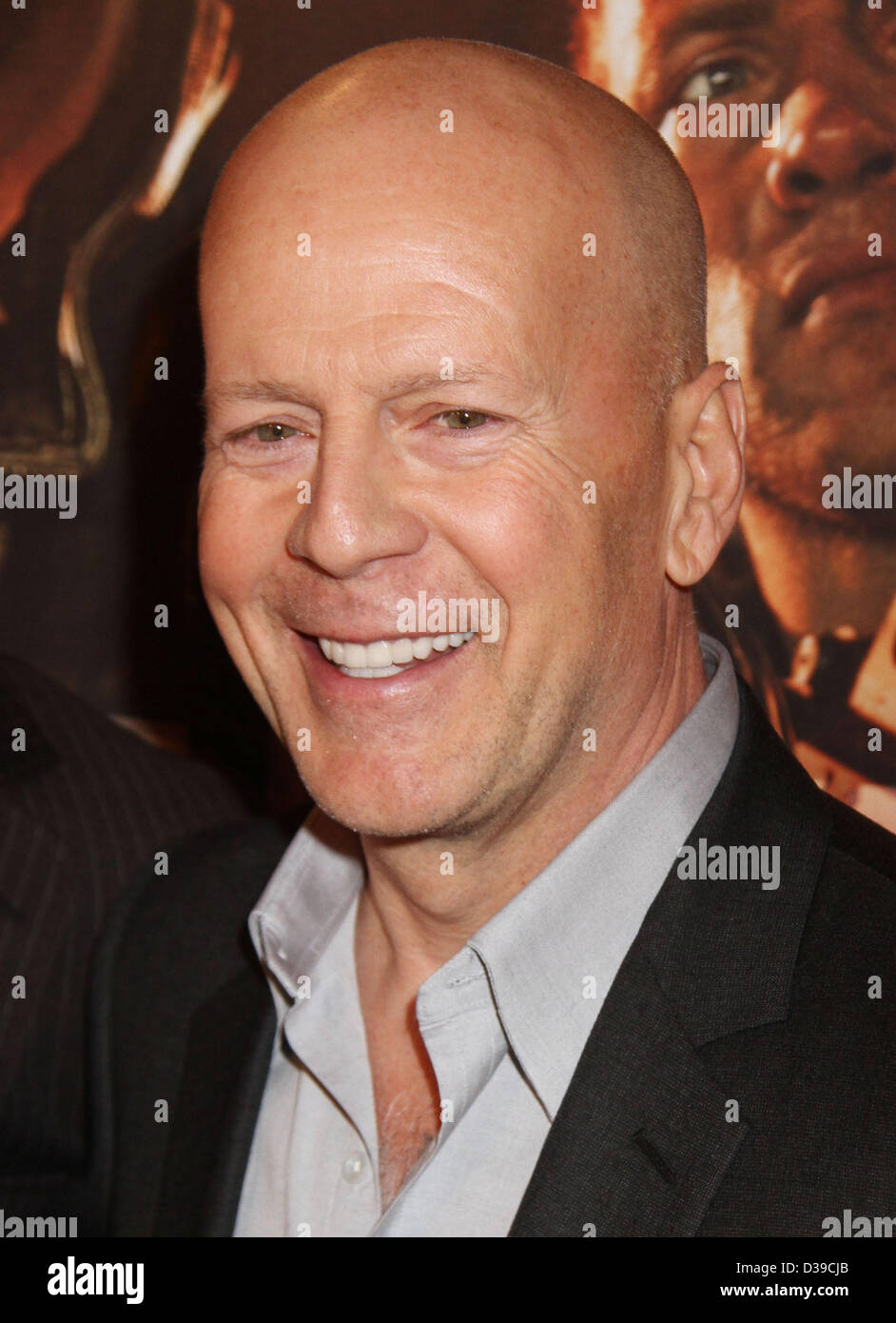 New York, USA. 13th February 2013. Actor BRUCE WILLIS attends the New ...