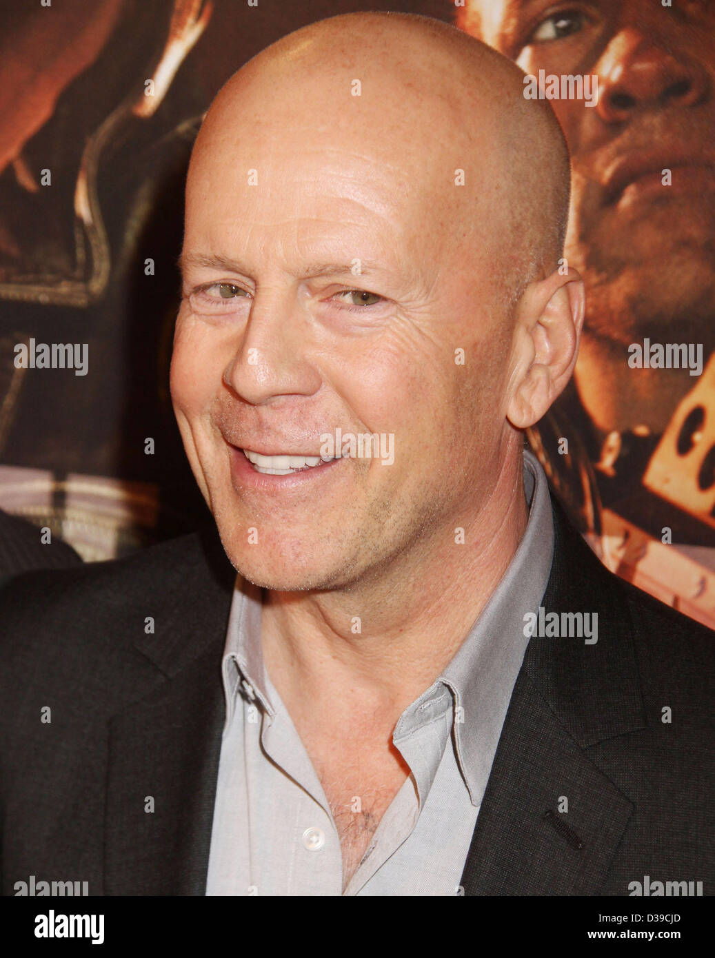 New York, USA. 13th February 2013. Actor BRUCE WILLIS attends the New ...