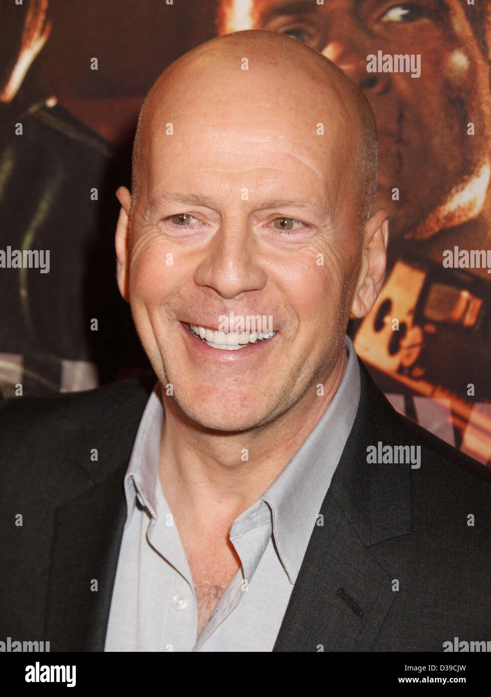 New York, USA. 13th February 2013. Actor BRUCE WILLIS attends the New ...