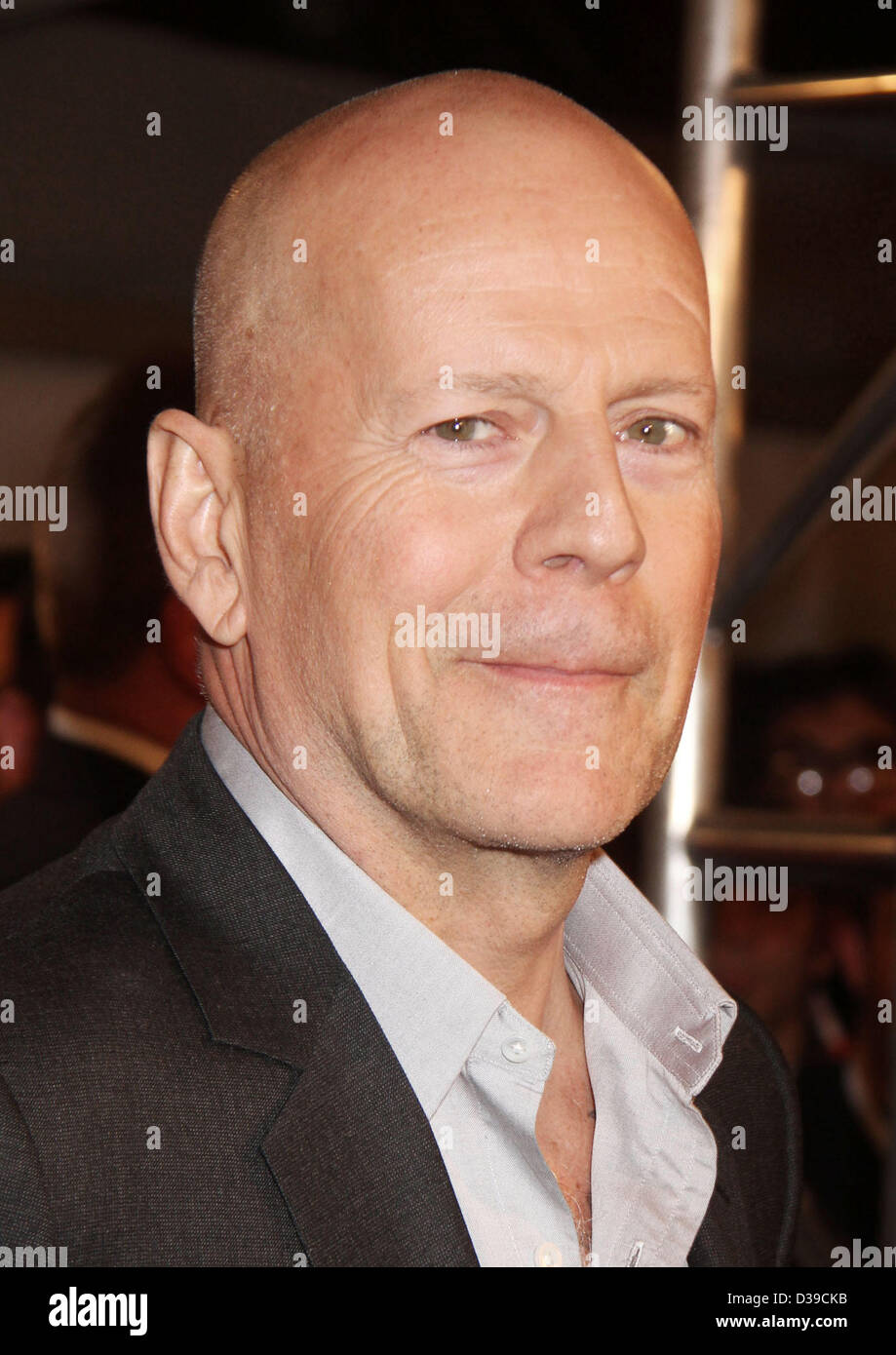 New York, USA. 13th February 2013. Actor BRUCE WILLIS attends the New ...