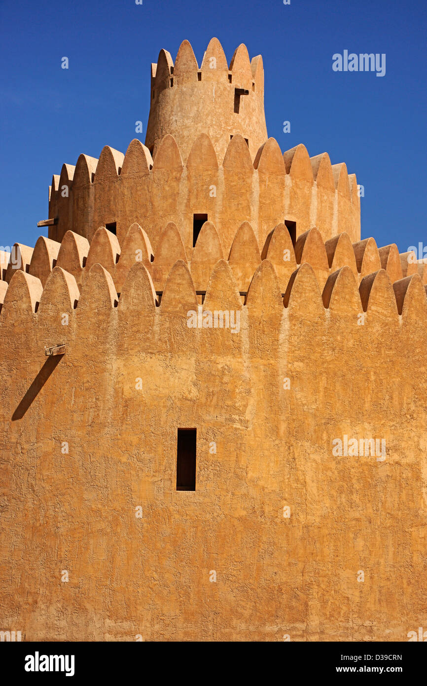 UAE Emirate of Abu Dhabi tower of Al Ain Palace at Al Ain Stock Photo ...