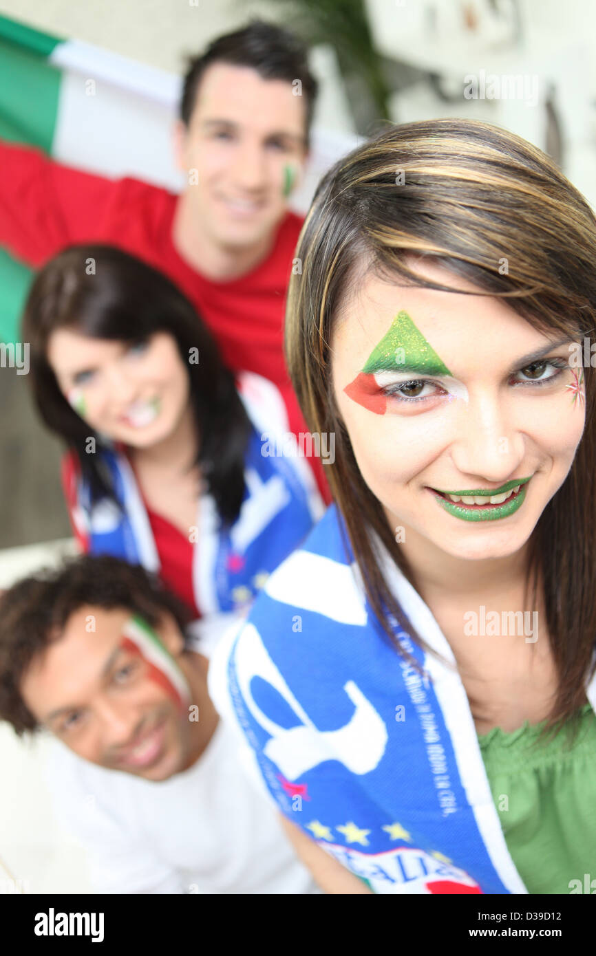 Supporting following team hi-res stock photography and images - Alamy