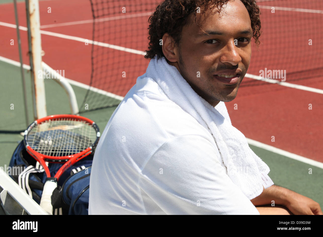 African american male tennis player hi-res stock photography and images ...