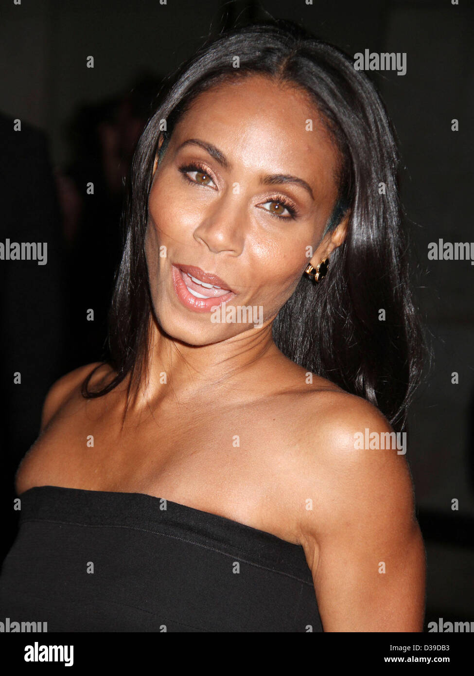 New York, USA. 13th February 2013. Actress JADA PINKETT exits the ...