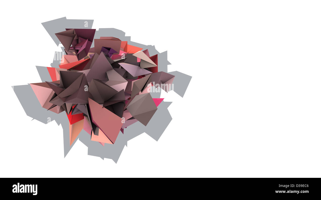 3d abstract pink spiked electric shape Stock Photo - Alamy