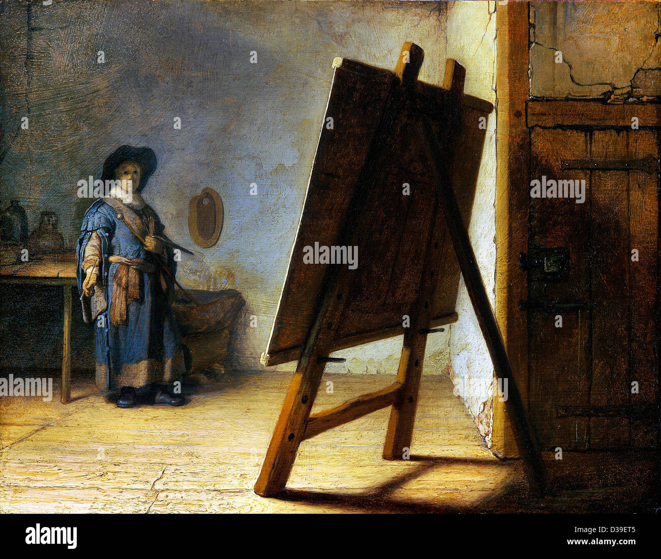 Rembrandt van rijn artist in his studio hi-res stock photography and ...