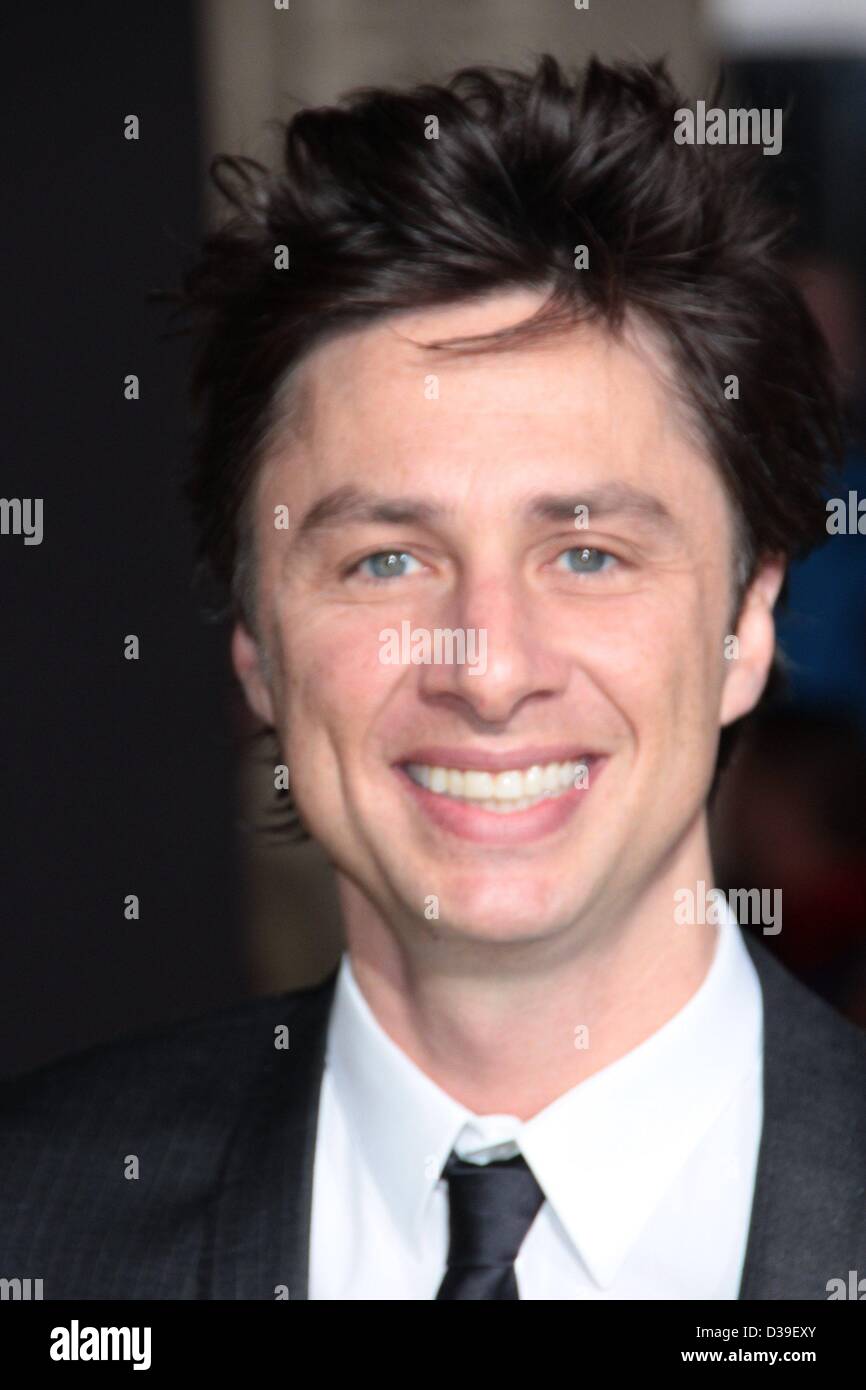 Los Angeles, California, USA. 13th February 2013. Zach Braff attends ...