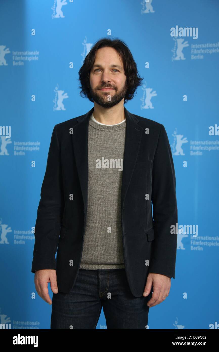 Berlin, Germany. 13th February 2013. Actor Paul Rudd poses at the ...
