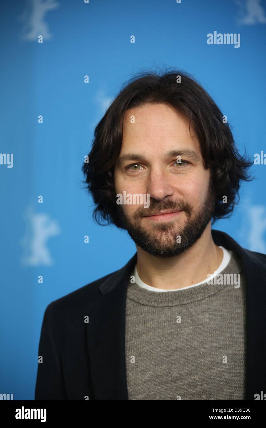 Berlin, Germany. 13th February 2013. Actor Paul Rudd poses at the ...