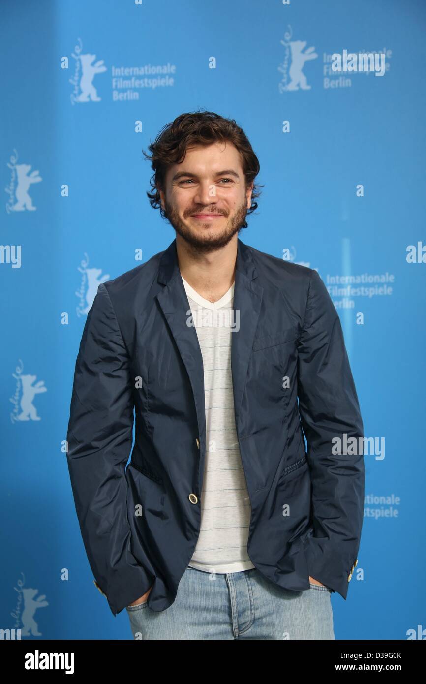 Berlin, Germany. 13th February 2013. Actor Emile Hirsch poses at the ...