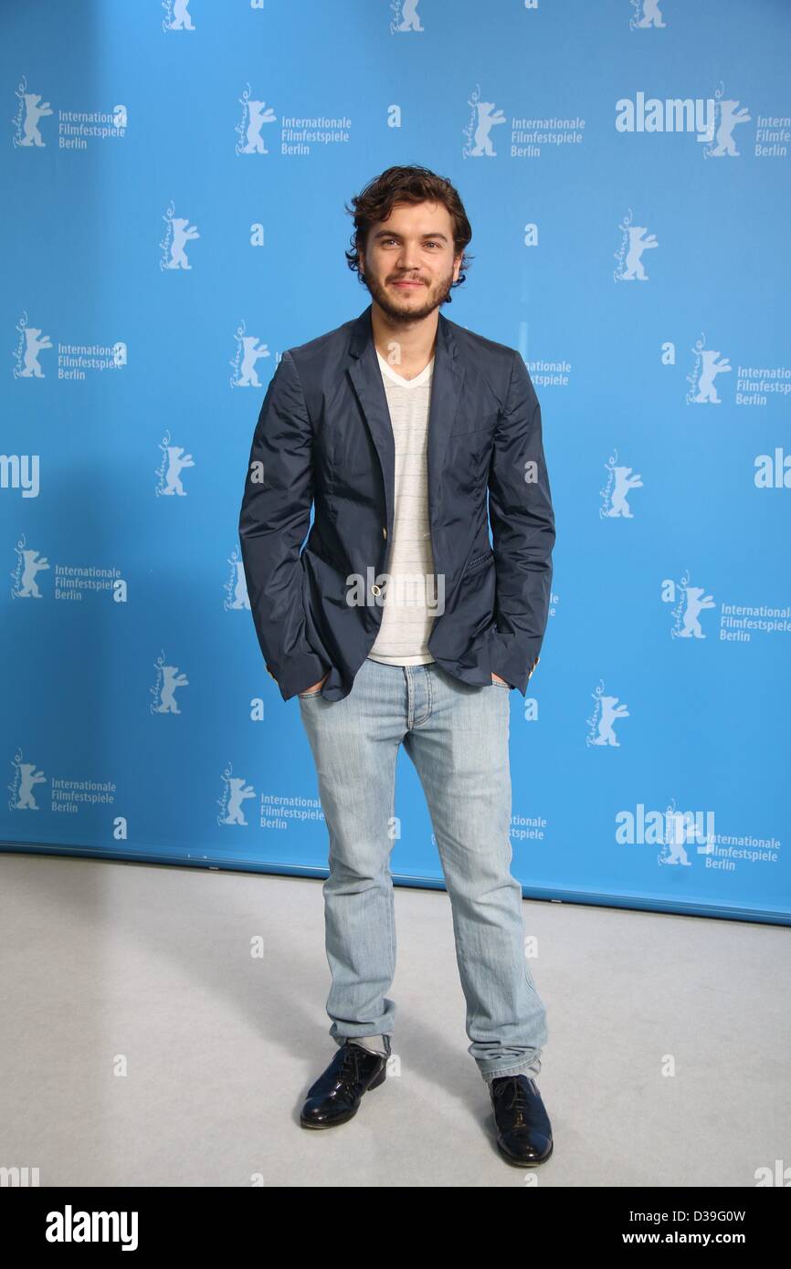 Berlin, Germany. 13th February 2013. Actor Emile Hirsch poses at the ...