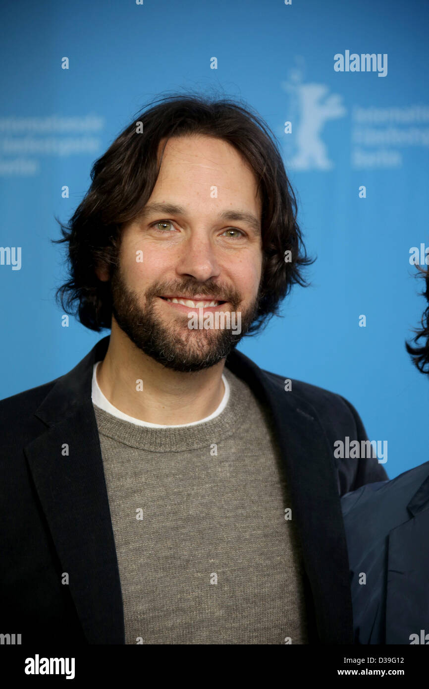 Berlin, Germany. 13th February 2013. Actor Paul Rudd poses at the ...