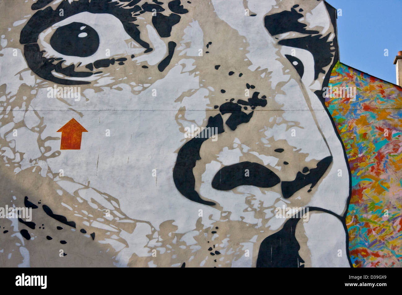 Giant graffiti street art by Jef Aerosol part of the "Big Walls" series ...