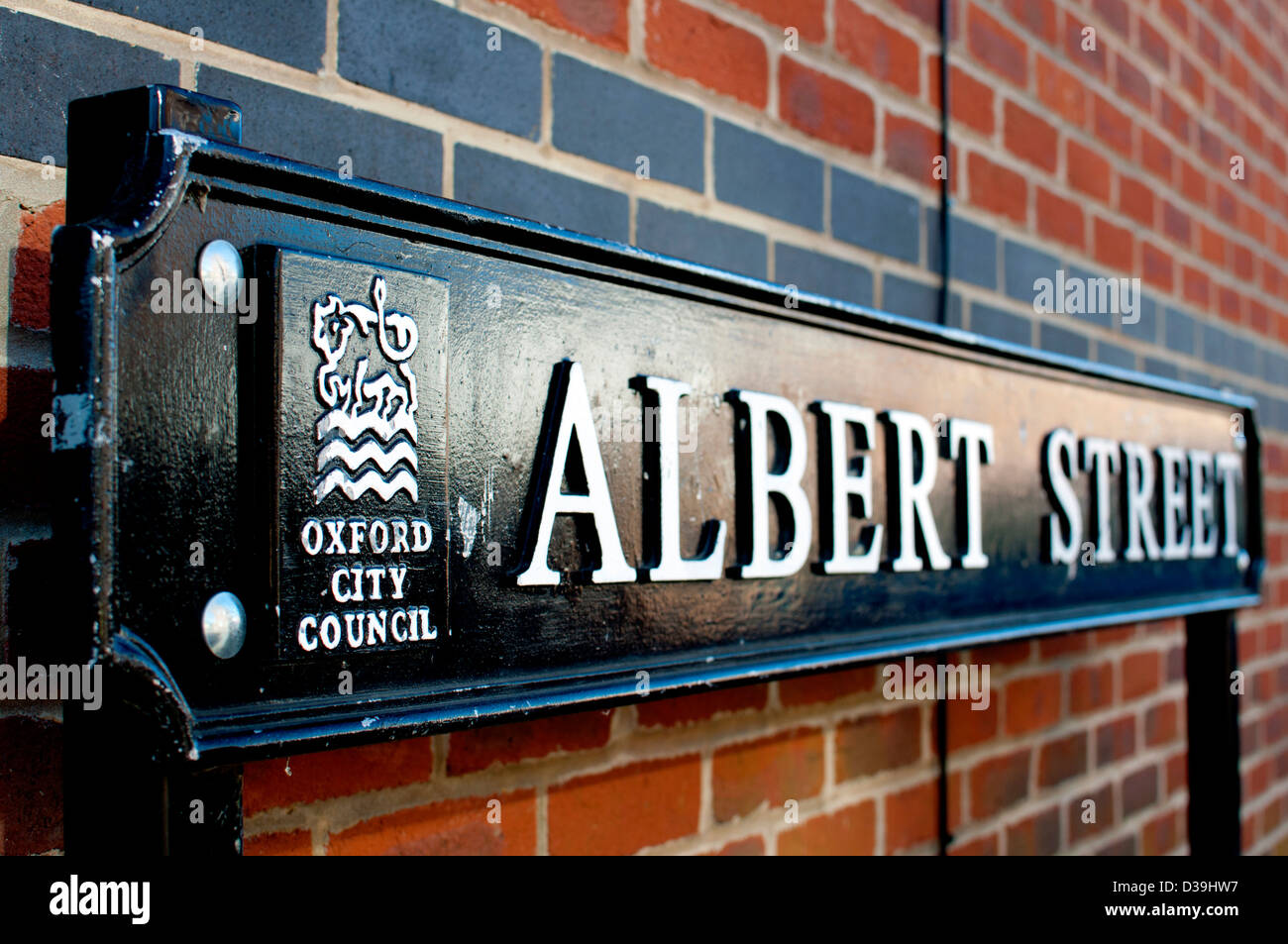 Albert Street sign, Jericho, Oxford, UK Stock Photo - Alamy