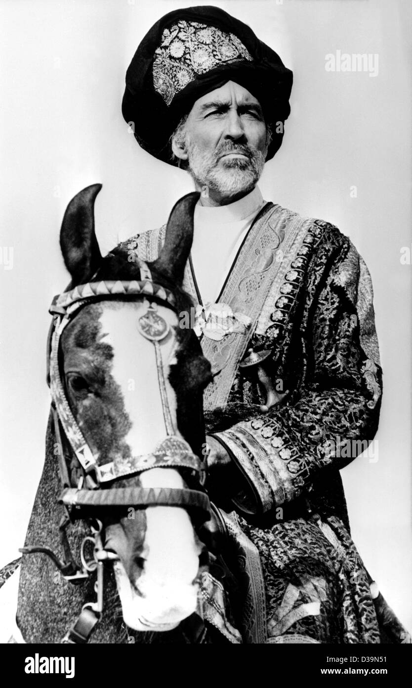 (dpa) - Christopher Lee plays maharaja Kaka-ji Rao in the 1983 movie ...