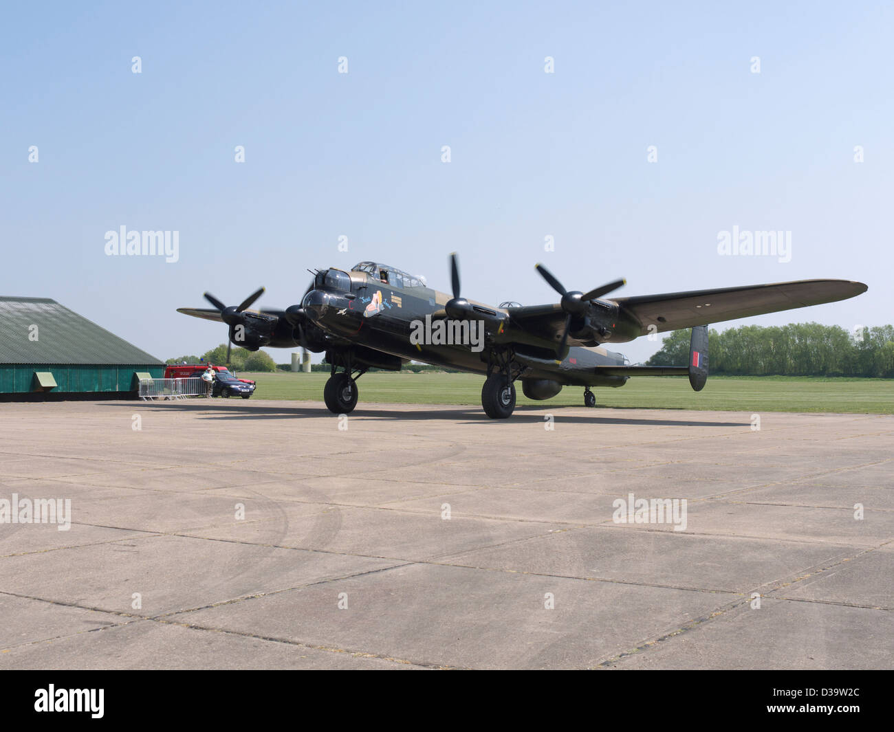 "Just Jane" a world war two Lancaster bomber at her home, East Kirkby ...
