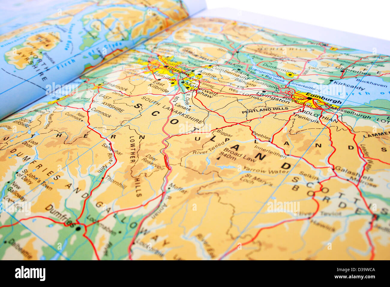 Map of rivers hi-res stock photography and images - Alamy