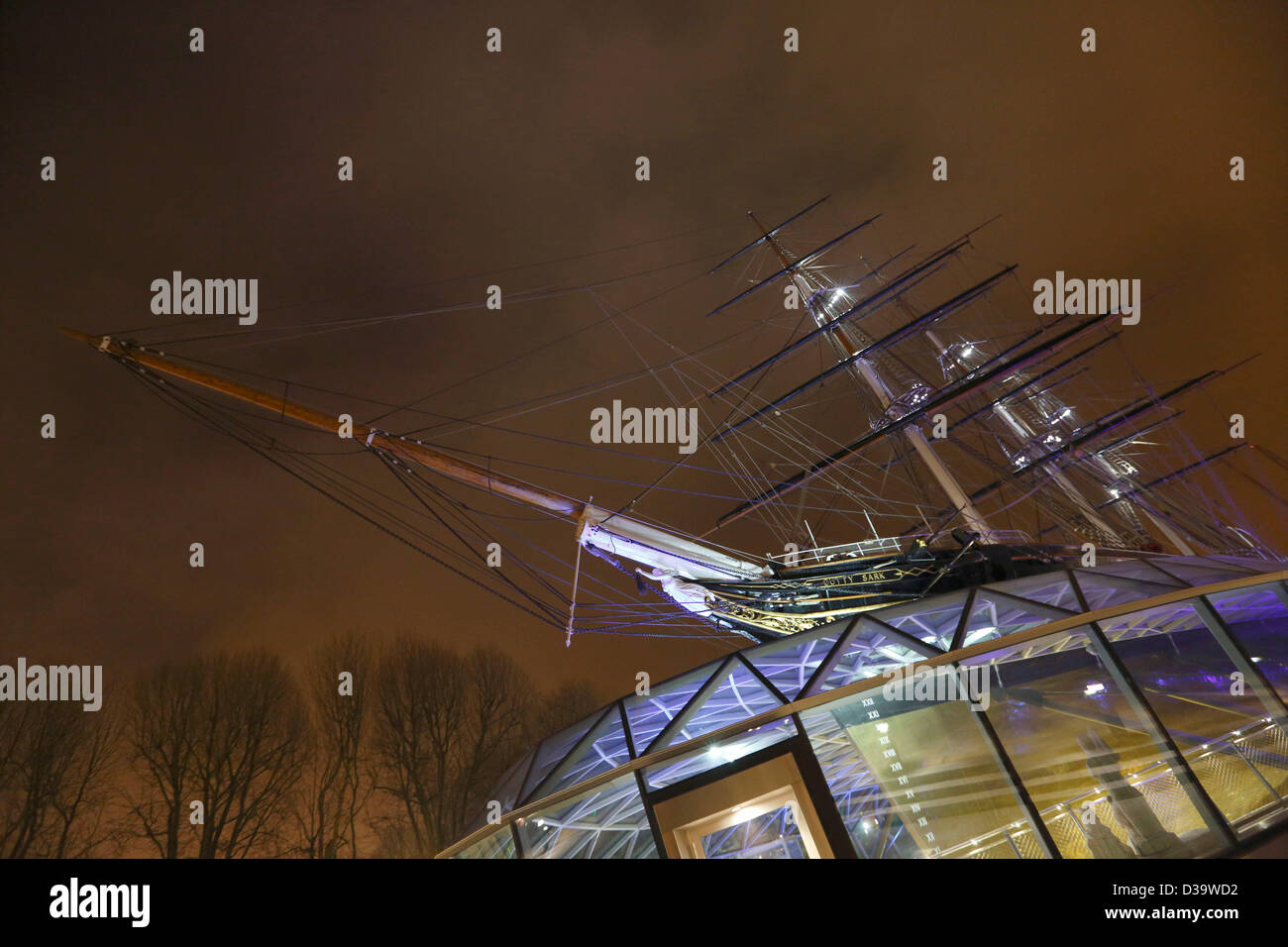 The Cutty Sark clipper ship in Greenwich, London Stock Photo - Alamy