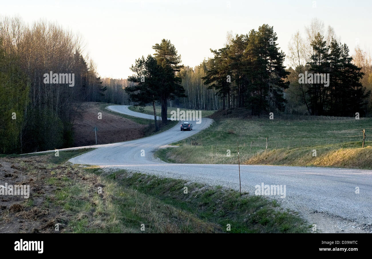 The perfect driving road Stock Photo - Alamy