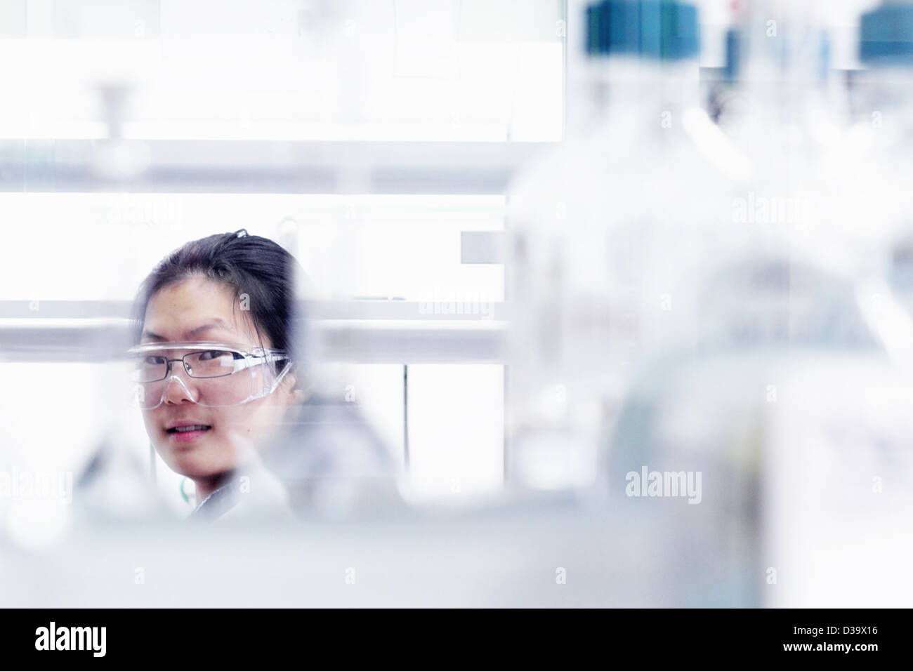 Scientist standing wearing goggles hi-res stock photography and images ...