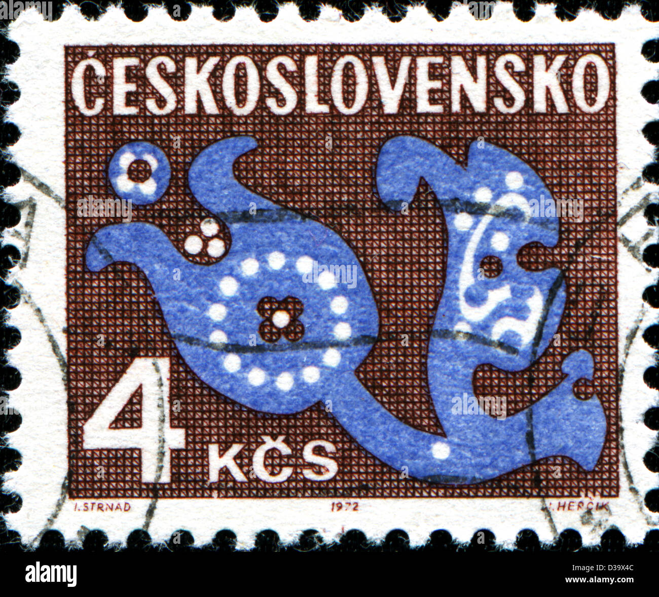 CZECHOSLOVAKIA - CIRCA 1972: A stamp printed in Czechoslovakia shows ...