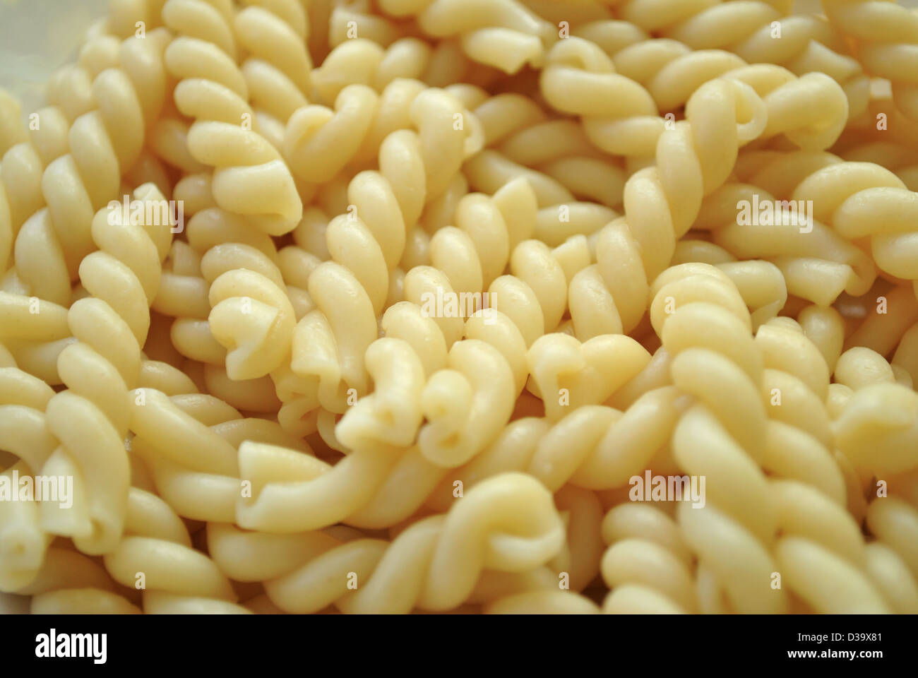 Cooked Gemelli Italian Pasta Stock Photo - Alamy