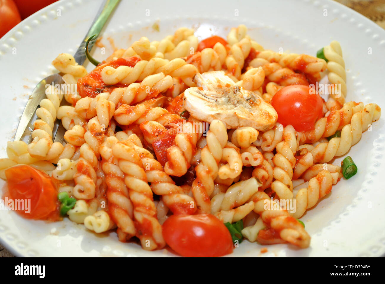 Delicious Pasta Meal Stock Photo - Alamy