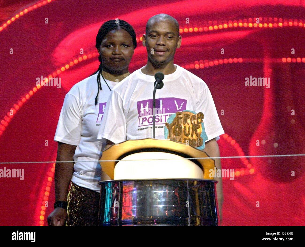 MTV awards ( dpa) - Two members of the South-African anti-Aids ...