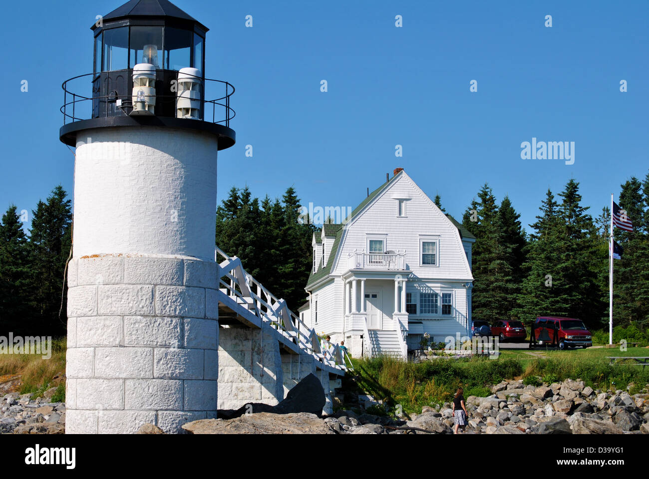 Marshall Point Lighthouse Viewed from the Water (Maine, United States ...