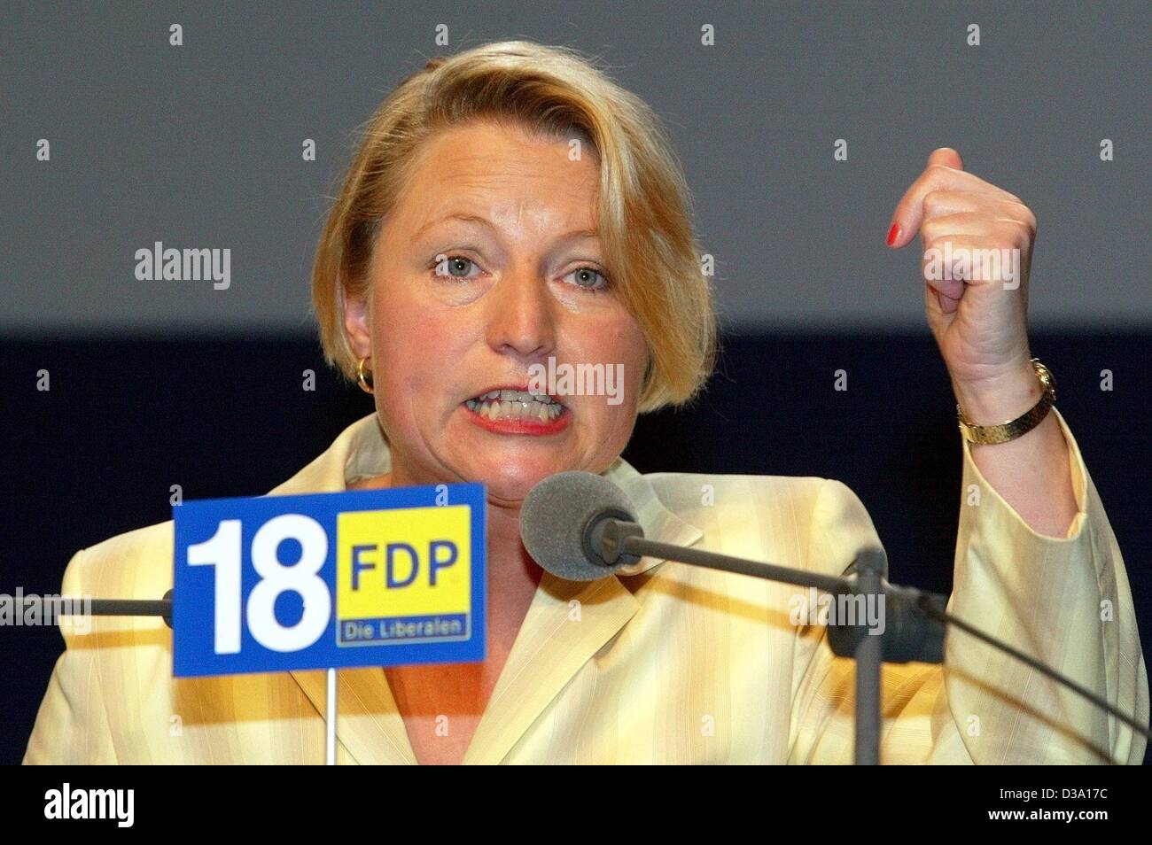 (dpa) - Cornelia Pieper, secretary general of the German Free ...