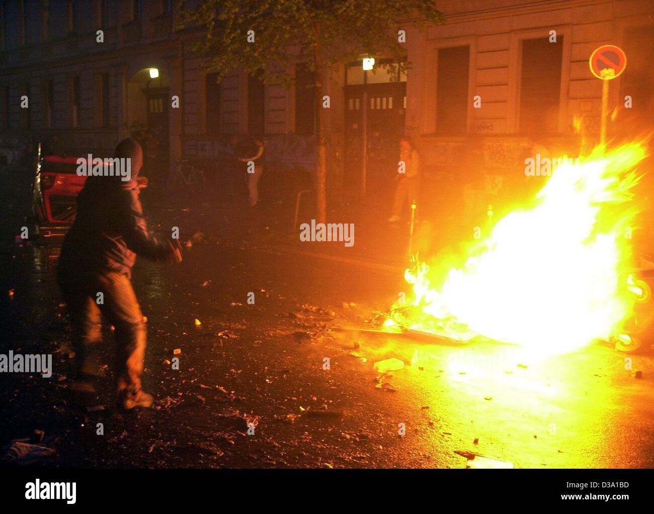 Unrest conflicts war war riots mask fire flames germany hi-res stock ...