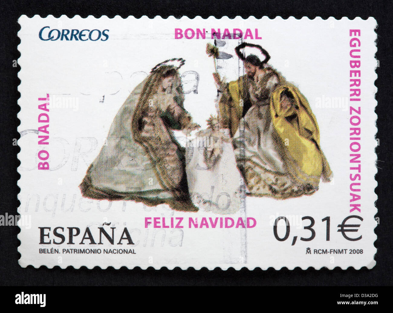 Spanish postage stamp Stock Photo - Alamy