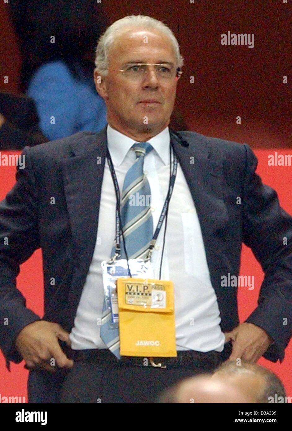 Coach of the national team and franz beckenbauer hi-res stock ...