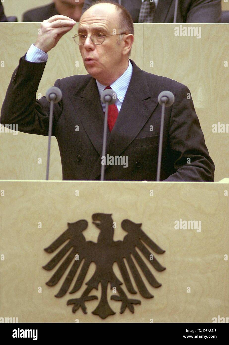 (dpa files) - Walter Riester, German Labour Minister and member of the ...