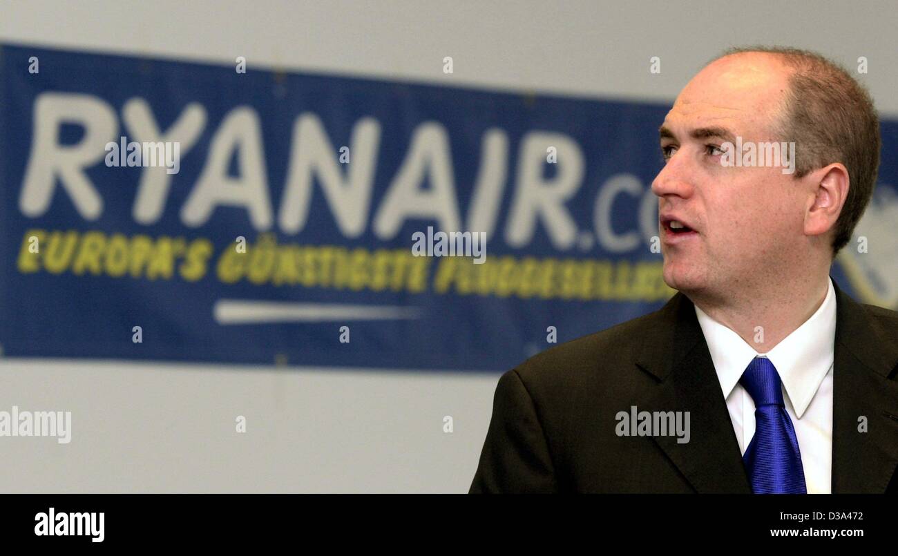 (dpa) - Howard Millar, CFO of the Irish budget airline RyanAir ...