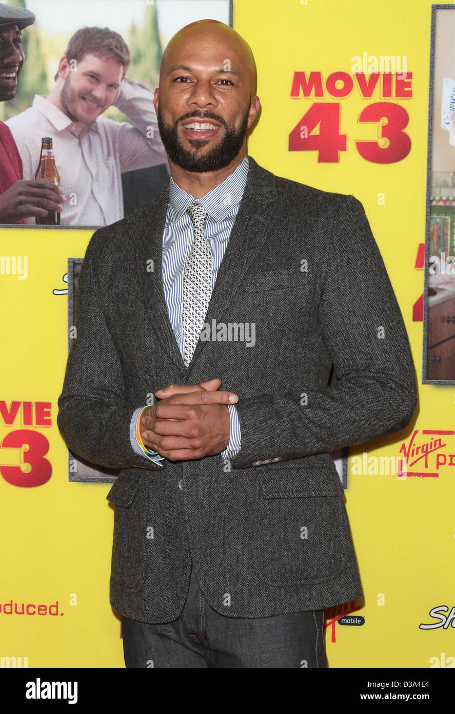COMMON ACTOR PREMIERE OF MOVIE 43 LOS ANGELES, CALIFORNIA, USA 23 ...