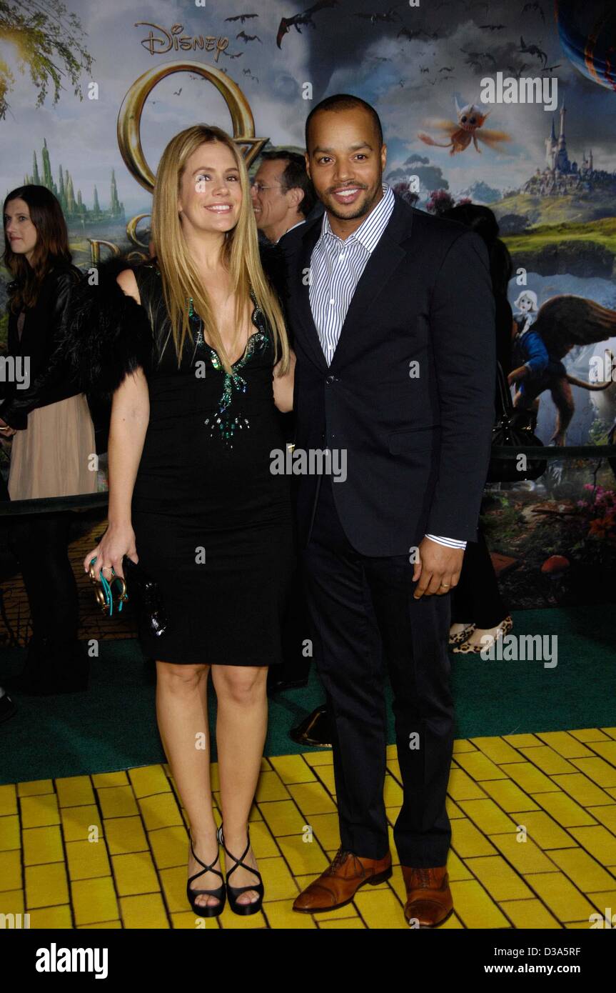 Hollywood, California, USA. 13th February 2013. Cacee Cobb and Donald ...