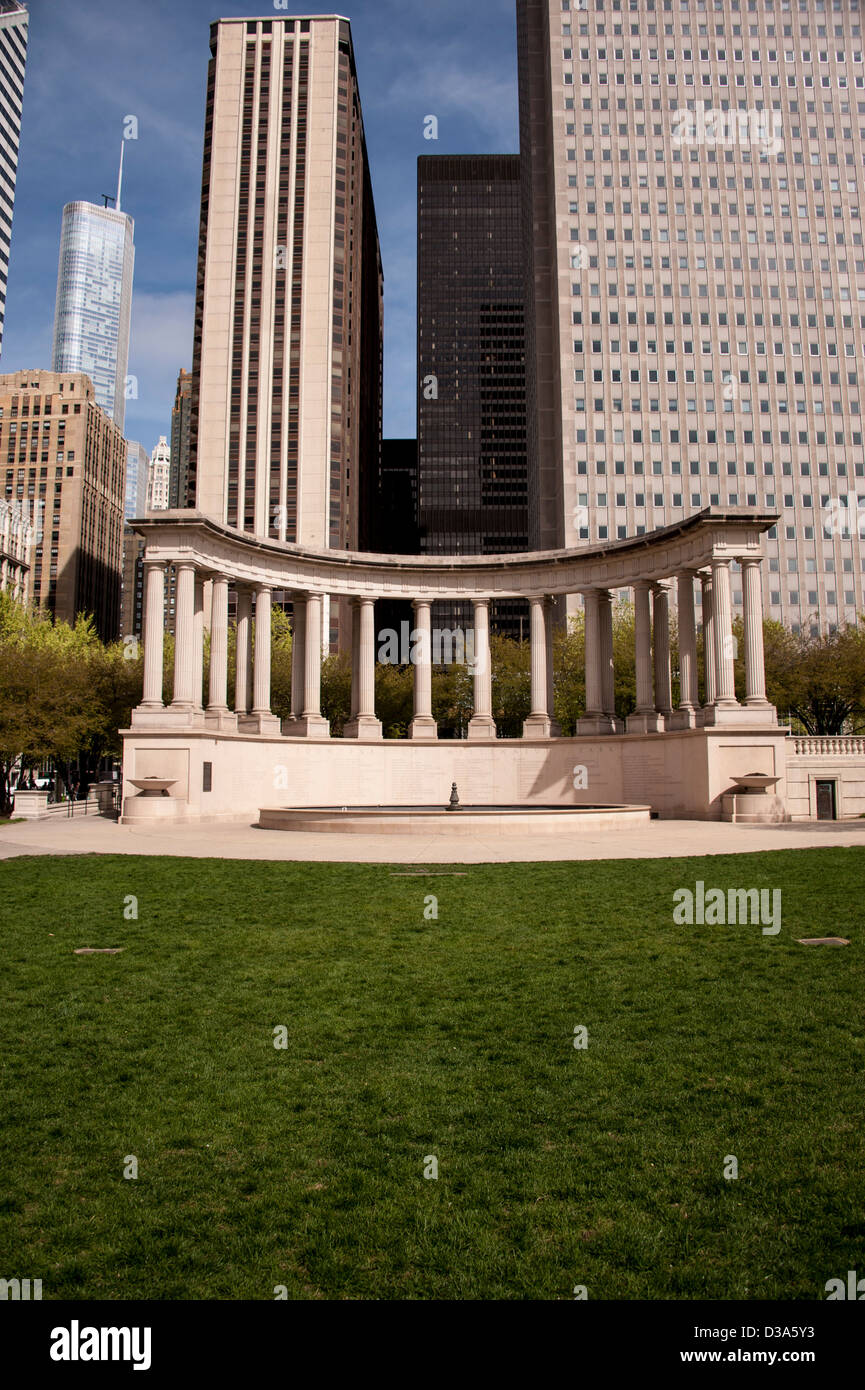 Millennium Monument next to Michigan Avenue in Chicago Illinois IL USA ...