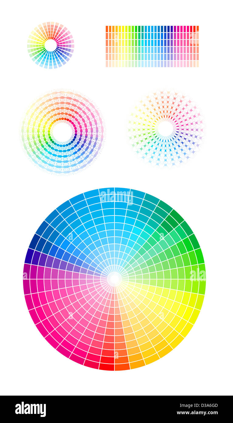 Color wheel. Vector illustration set Stock Photo - Alamy