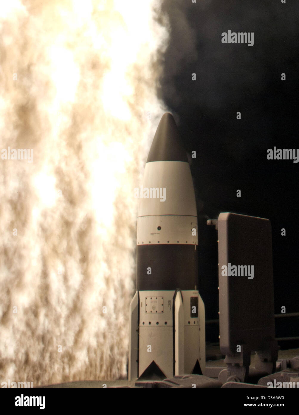 A Standard Missile-3 Block 1A interceptor is launched from the guided ...