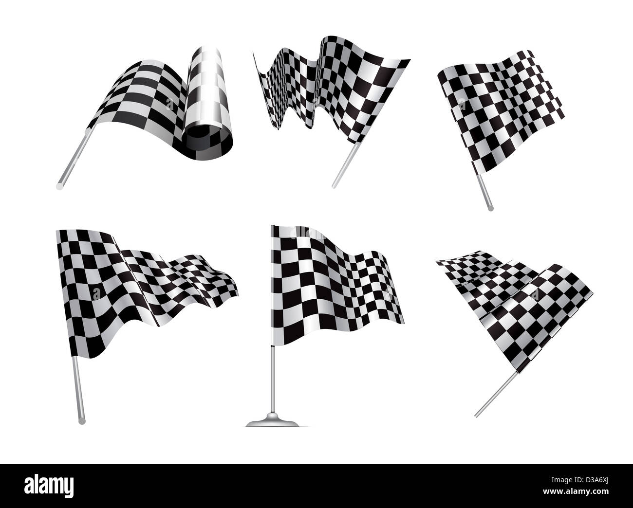 Crossed checkered flags hi-res stock photography and images - Alamy