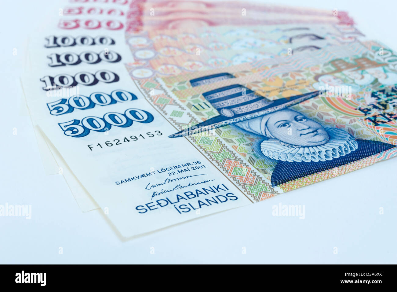 Icelandic currency hi-res stock photography and images - Alamy
