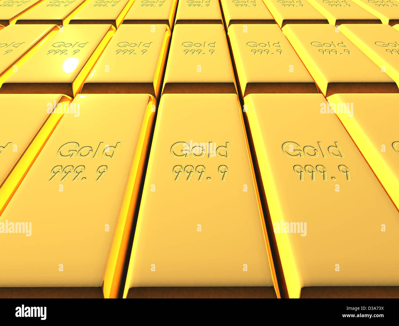 Macro view of rows of gold bars for adv or others purpose use Stock ...