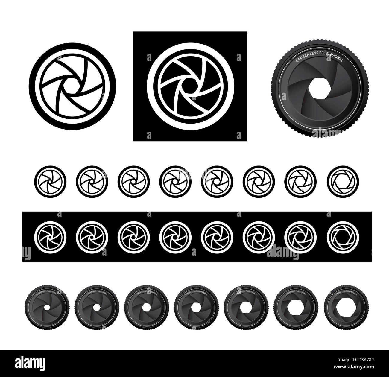 Metallic shutter Cut Out Stock Images & Pictures - Alamy