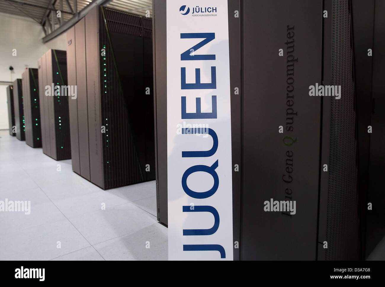 Juelich, Germany. 14th February 2013. A sign stands in front of the ...