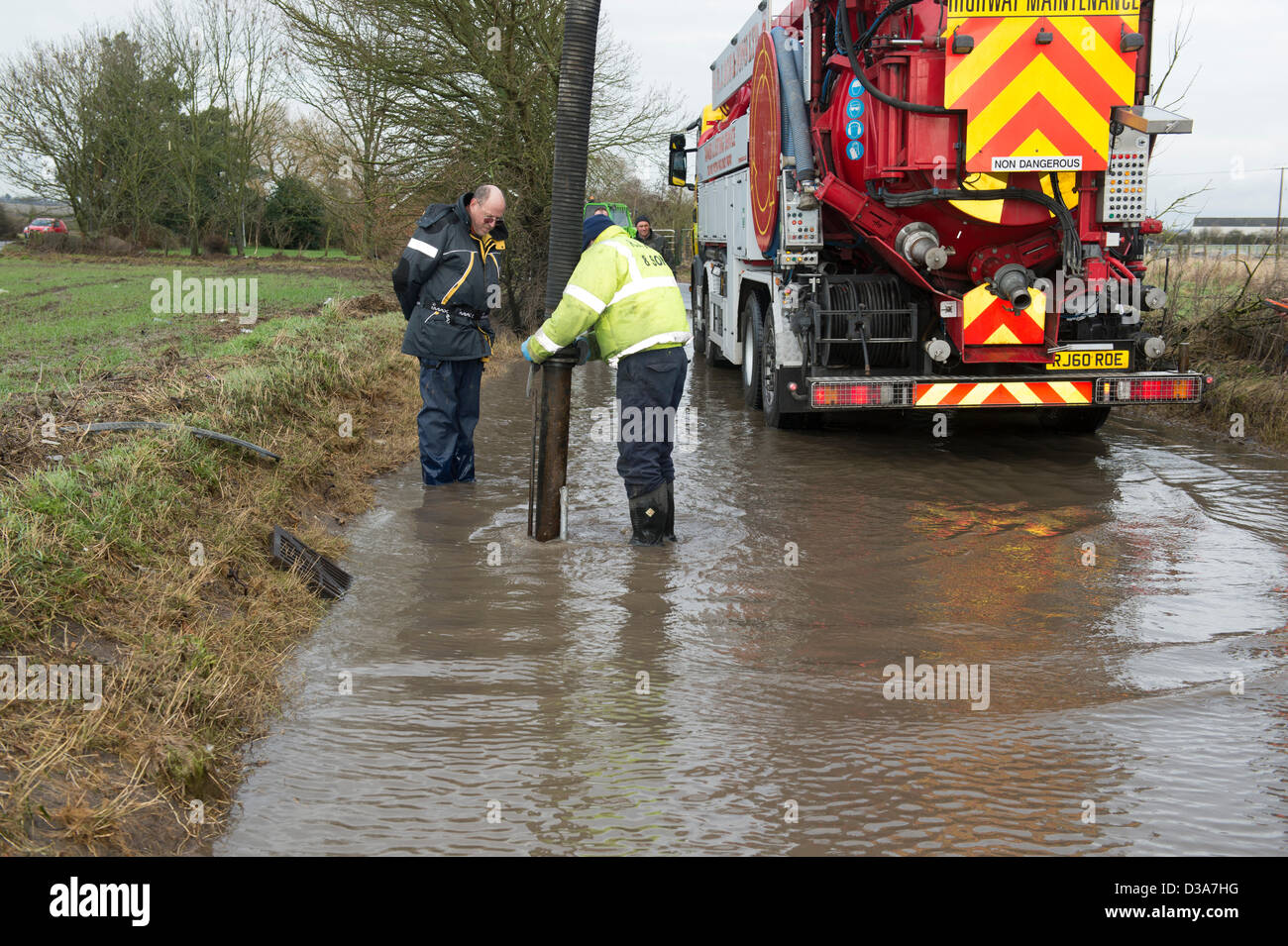 Yellow truck on road hi-res stock photography and images - Alamy