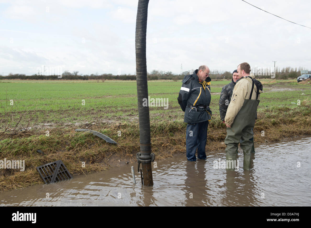 Hullbridge, Essex, UK. 14th February 2013. Notorious blackspot for ...
