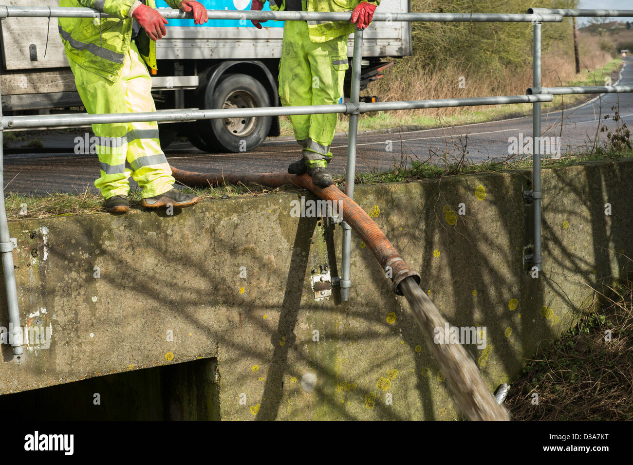 Hullbridge, Essex, UK. 14th February 2013. Notorious blackspot for ...