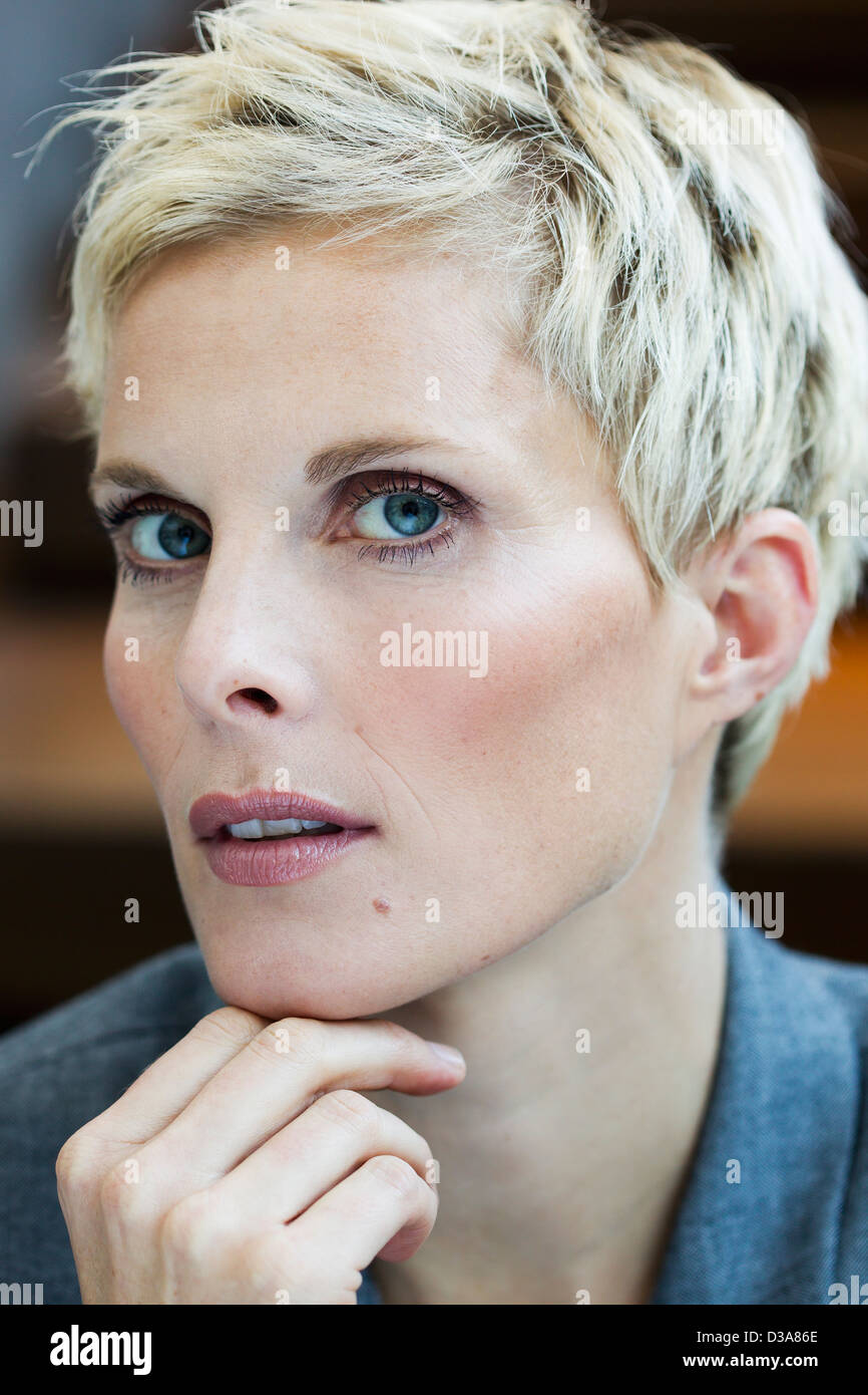 Serious caucasian womans portrait hi-res stock photography and images ...