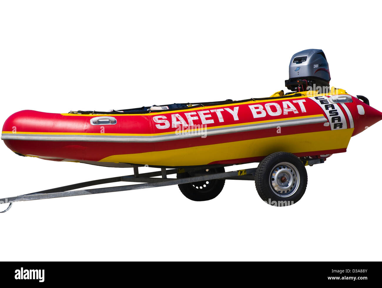 Lifeguards Safety Boat UK Stock Photo - Alamy